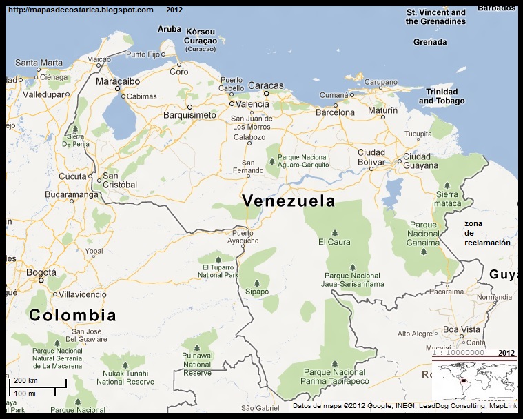Карта венесуэлы на русском языке - 96 фото