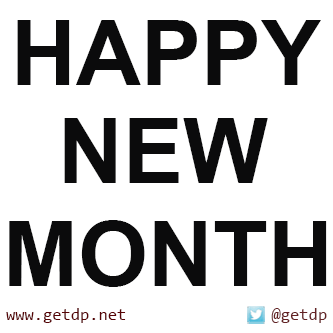 FGD: Fast blinking happy new month gif