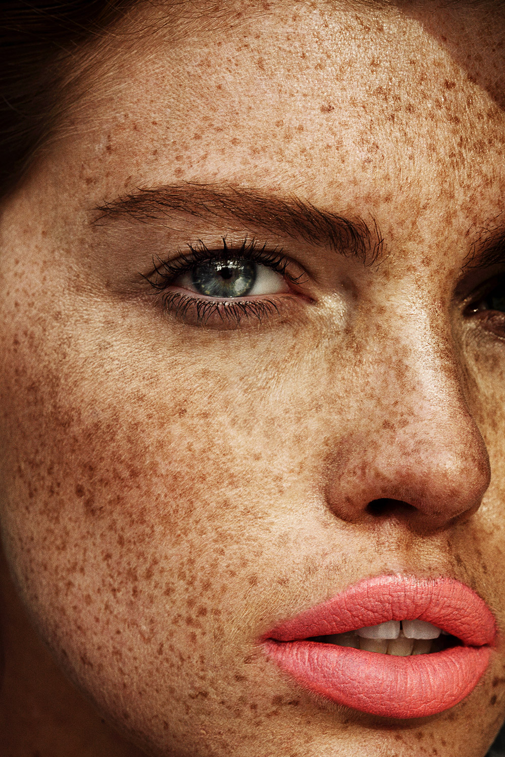 Freckles Poolside Sun Protection Redhead Model Beauty Shoot with Kate ...