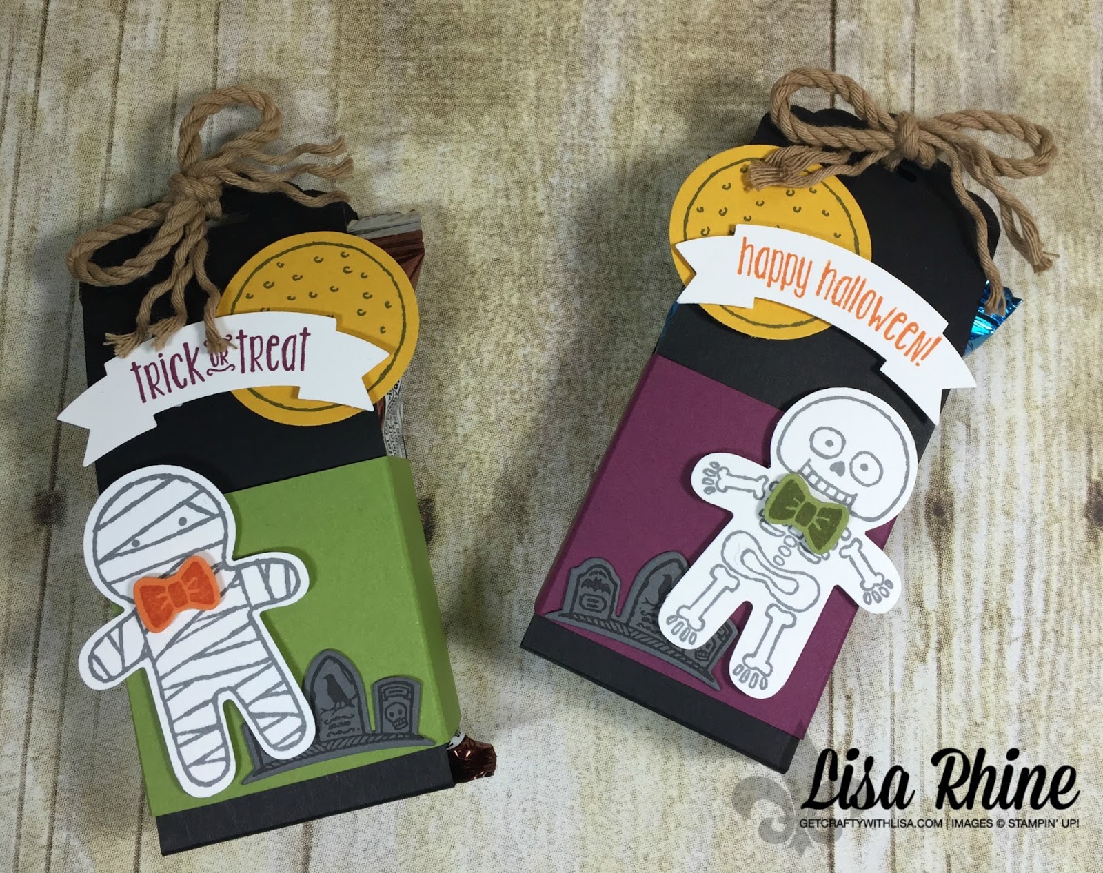 Get Crafty with Lisa: Cookie Cutter Halloween Card & Treat Wrapper