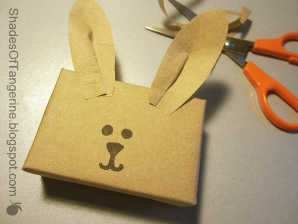 Shades Of Tangerine: Gift Wrap Wednesday #5 Bunny Wrap Up (DIY)