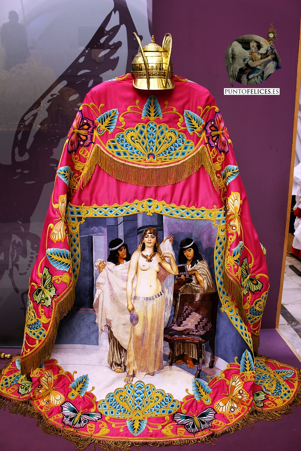 Punto Felices: FESTÍN DE ESTHER Y ASUERO: MANTO DE LA REINA VASTI