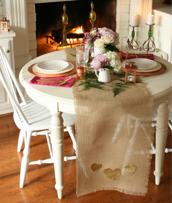 ciao! newport beach: easy burlap table runner