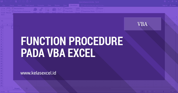 Function Procedure Pada VBA Excel #08 | Kelas Excel