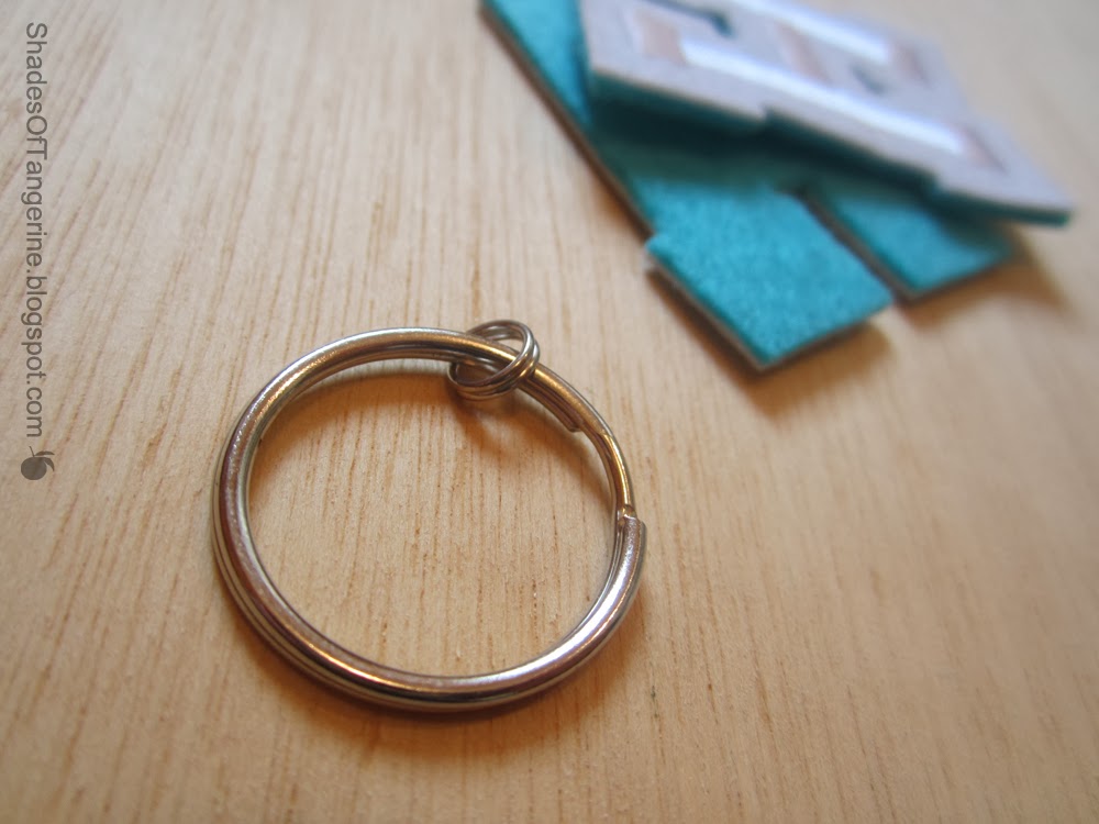 Shades Of Tangerine: Monogram Keychain (DIY)