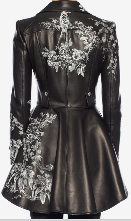 Embroidered Leather Biker Jacket | Fashion Blog by Apparel Search