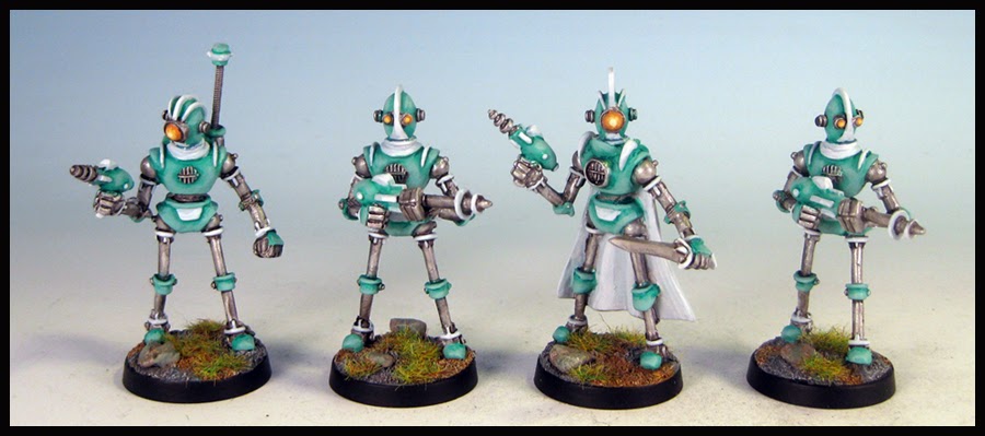 Some Retro Future Robots from Hydra Miniatures