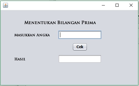 Menentukan Bilangan Prima Dengan GUI - Syntax Error