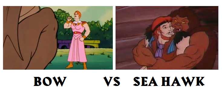 Nefty's House of Rants: Team Bow or Team Sea Hawk: Choose wisely, O ...