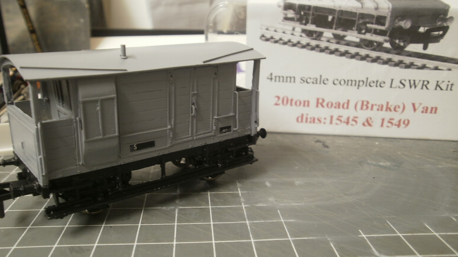 Dorset Railway Modelling: 4MM LSWR Diagram 1545 Brake Van.