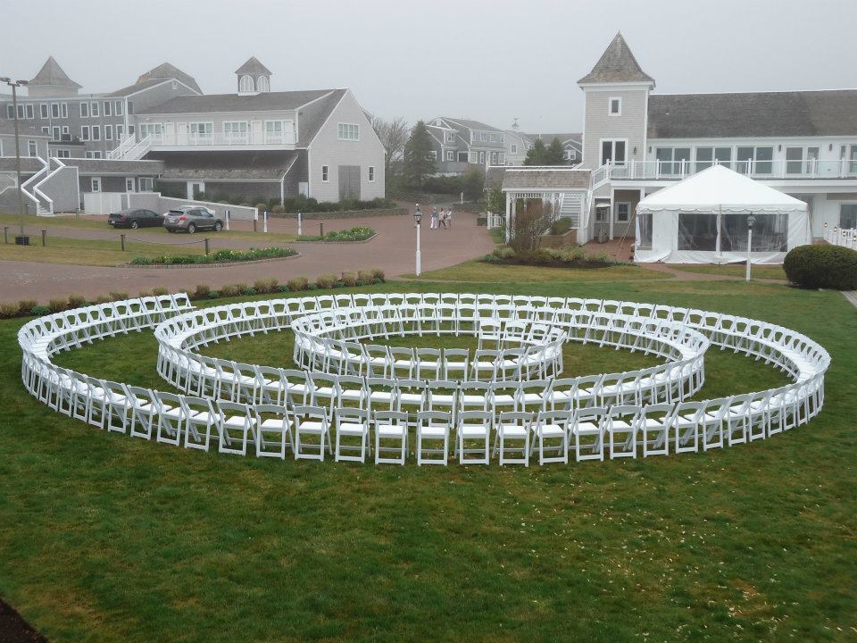 Spiral seating, LOVE IT! | Wedding set up, Ceremony, Event planning design