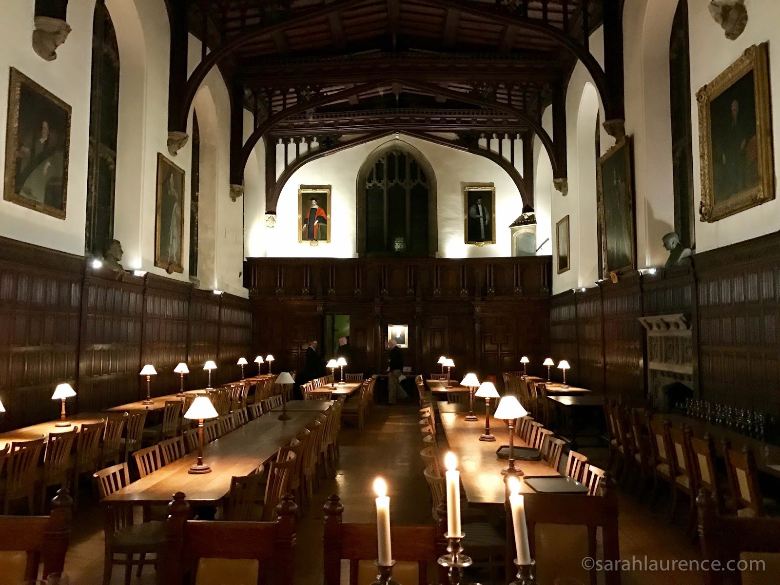 Sarah Laurence: High Table at Magdalen College, Oxford University