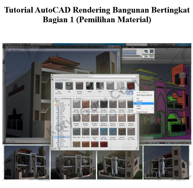 Ebook AutoCAD Rendering Bangunan Bertingkat Lengkap - BLOG ANAK TEKNIK