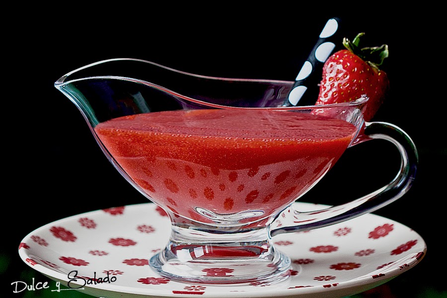 Dulce y Salado: Coulis de Fresa