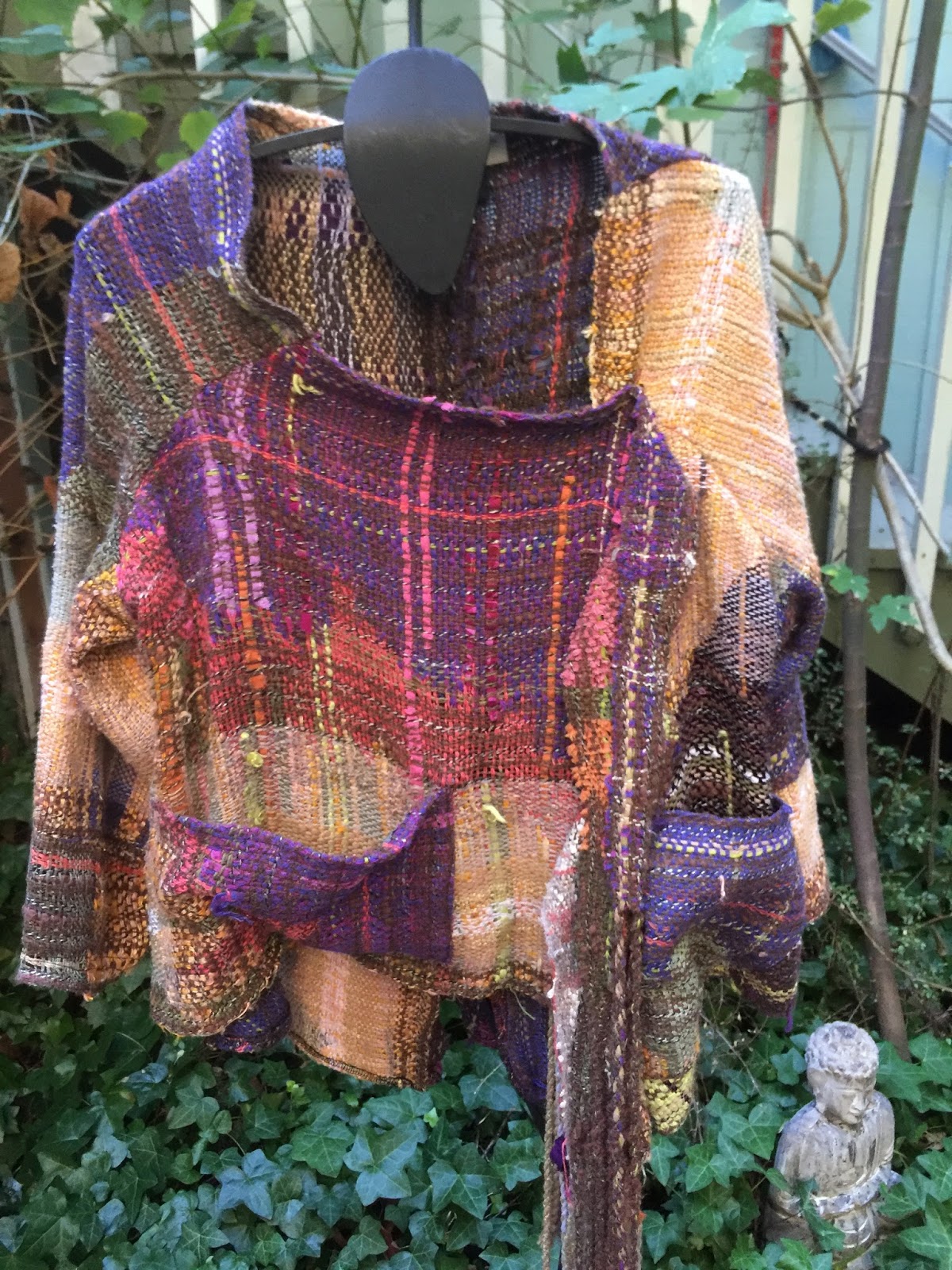 CENTERING WITH FIBER: My new Saori hand woven Jacket AND introducing a ...