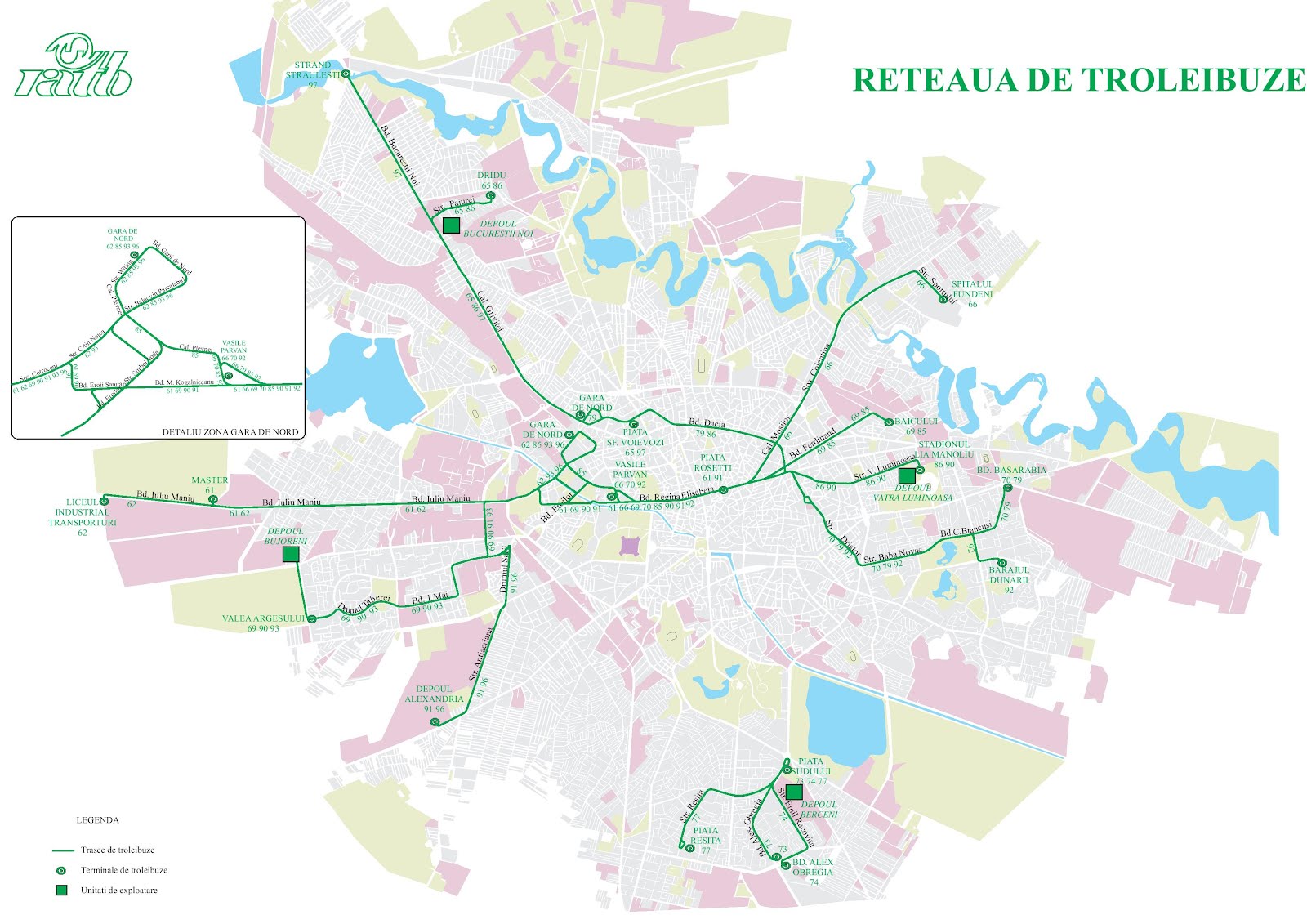 Romania Live: Harta RATB Bucuresti