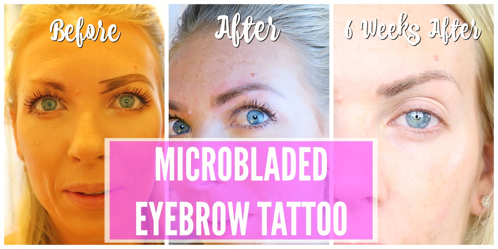 SAM SCHUERMAN: My MICROBLADED EYEBROW TATTOO Experience | Before, After ...