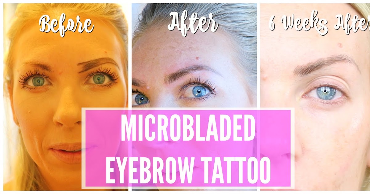 SAM SCHUERMAN: My MICROBLADED EYEBROW TATTOO Experience | Before, After ...