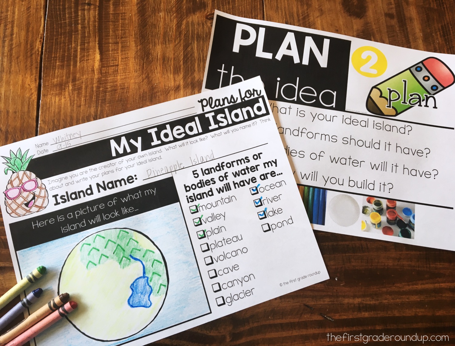 landforms STEM ACtivity: build an island - The First Grade Roundup