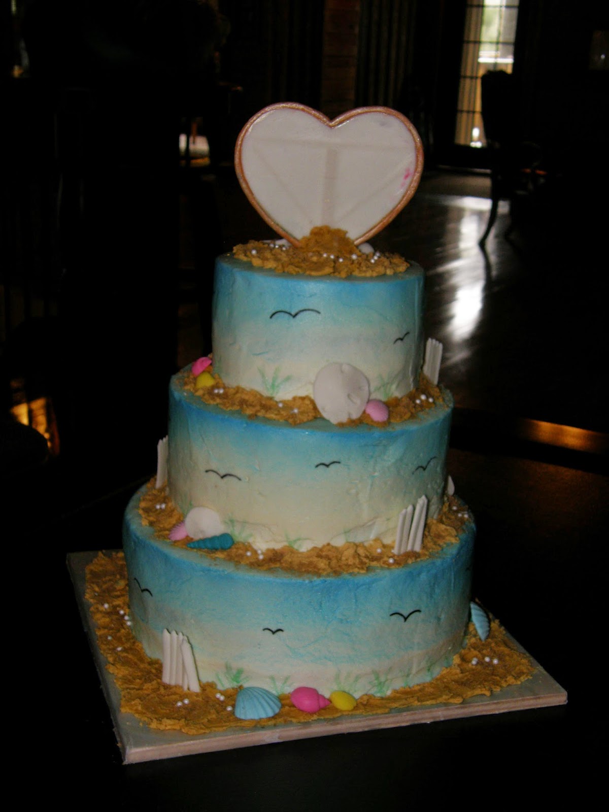 Mrs. Lydia's Kitchen: Beach Sunset, Wedding Cake