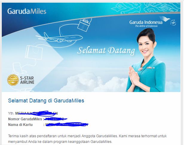 Cara Mendaftar Garuda Indonesia Garudamiles