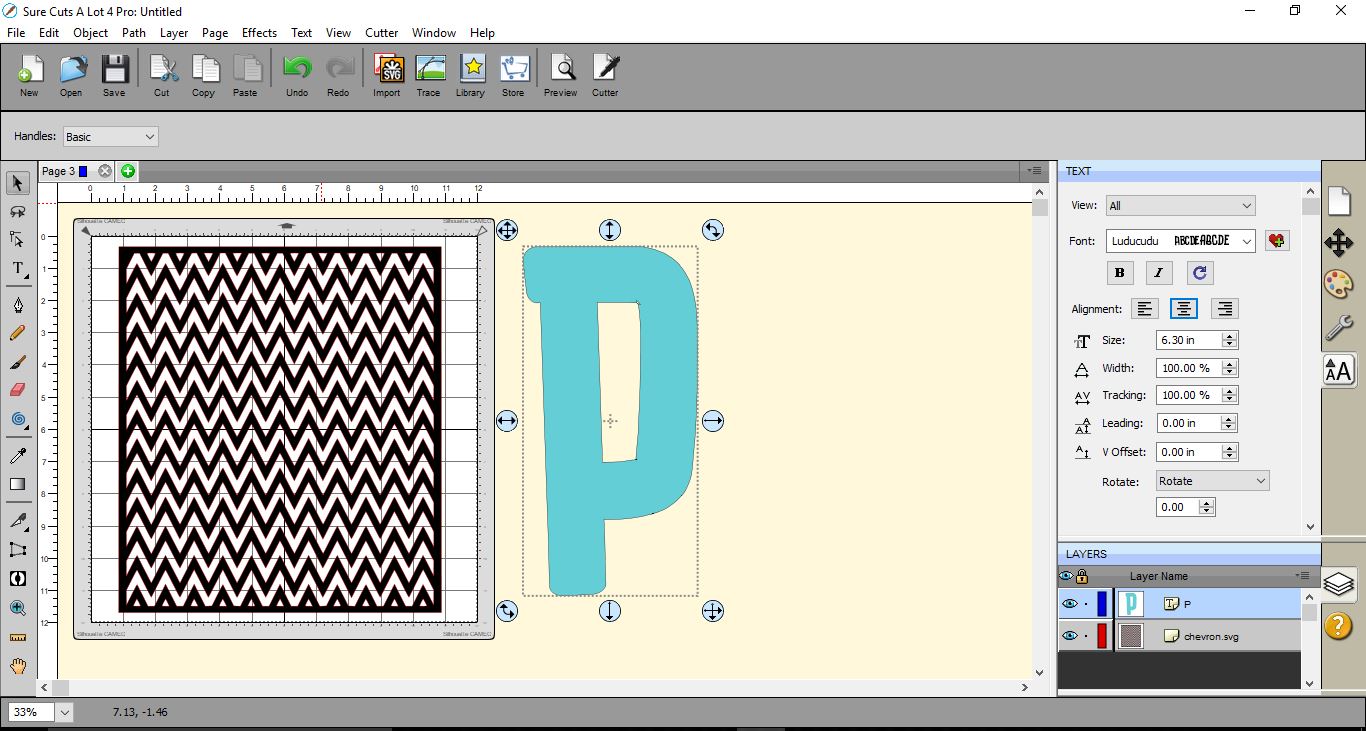 Filling shapes with cuttable files in Sure Cuts a Lot 4 | Design Bundles
