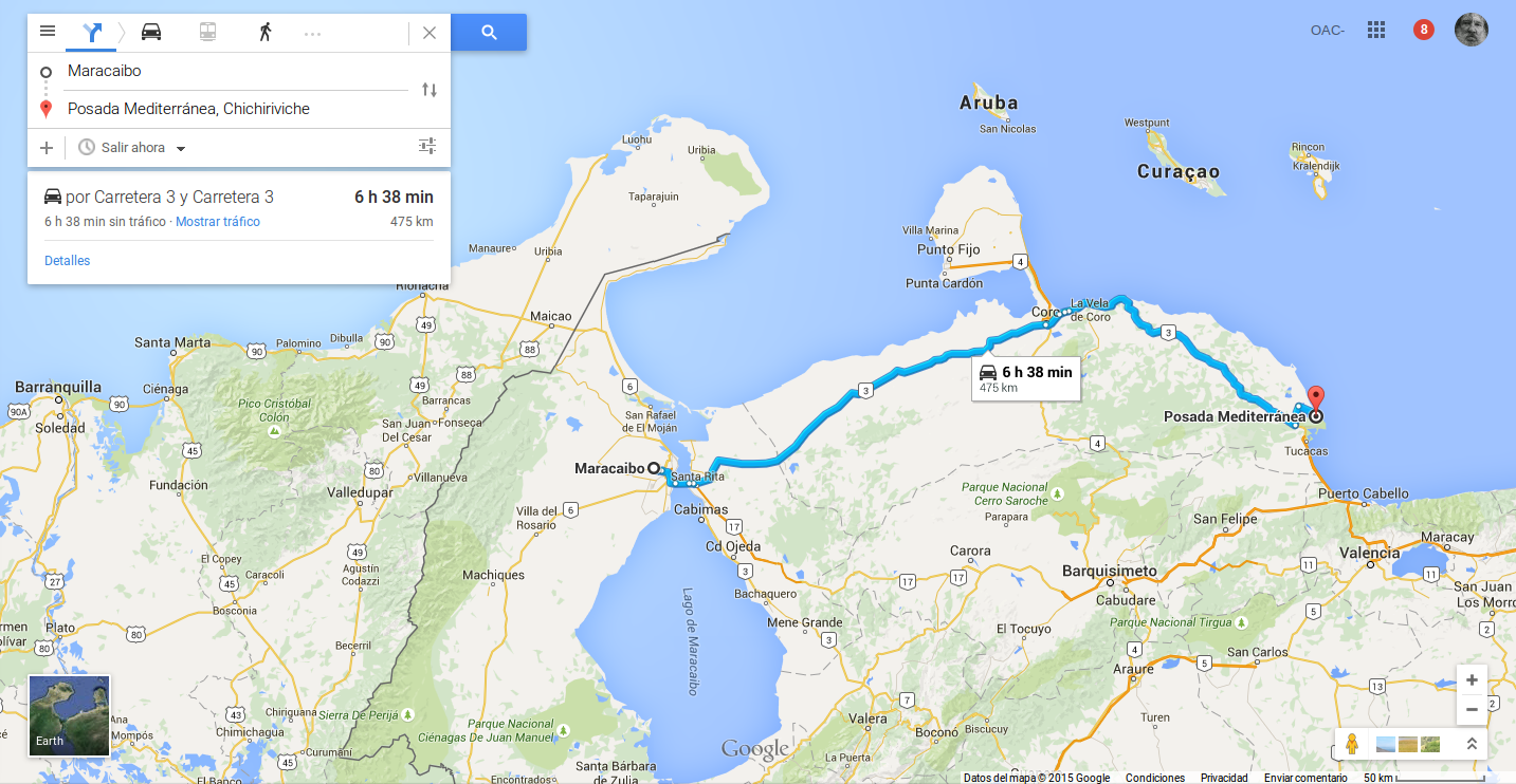 Posada Mediterránea. Mapas y Rutas: Mapa de ruta para llegar desde ...