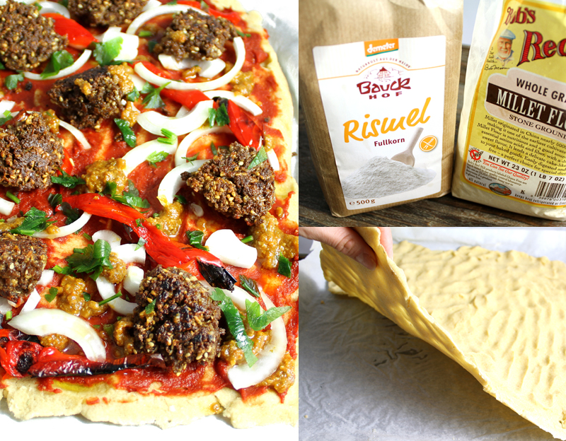 Prosjekt pizzabunn: Bakepulverpizza med hirse- og rismel (glutenfri ...