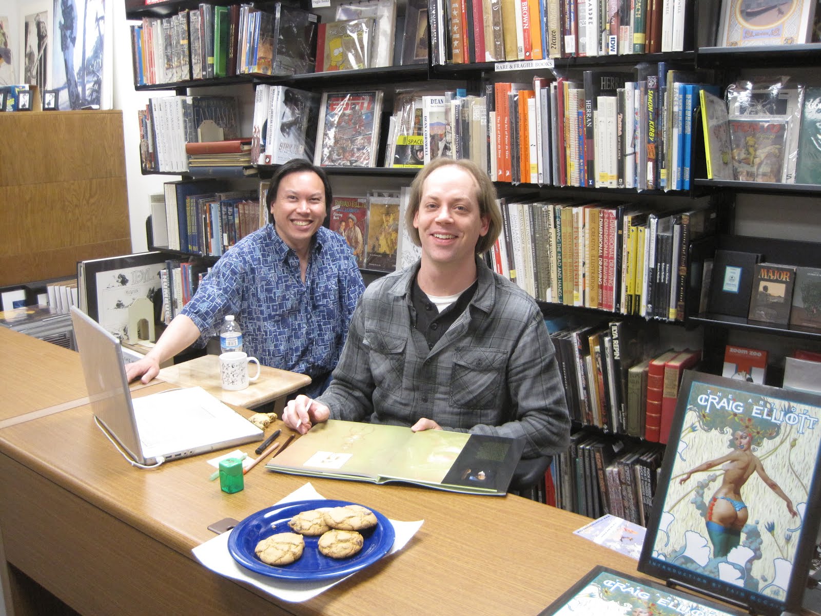 Behind the Scenes at Stuart Ng Books: PHOTOS from Craig Elliott signing ...