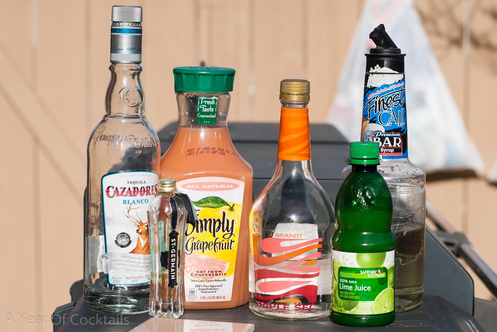 Sour Grapefruit Margarita - A Year of Cocktails