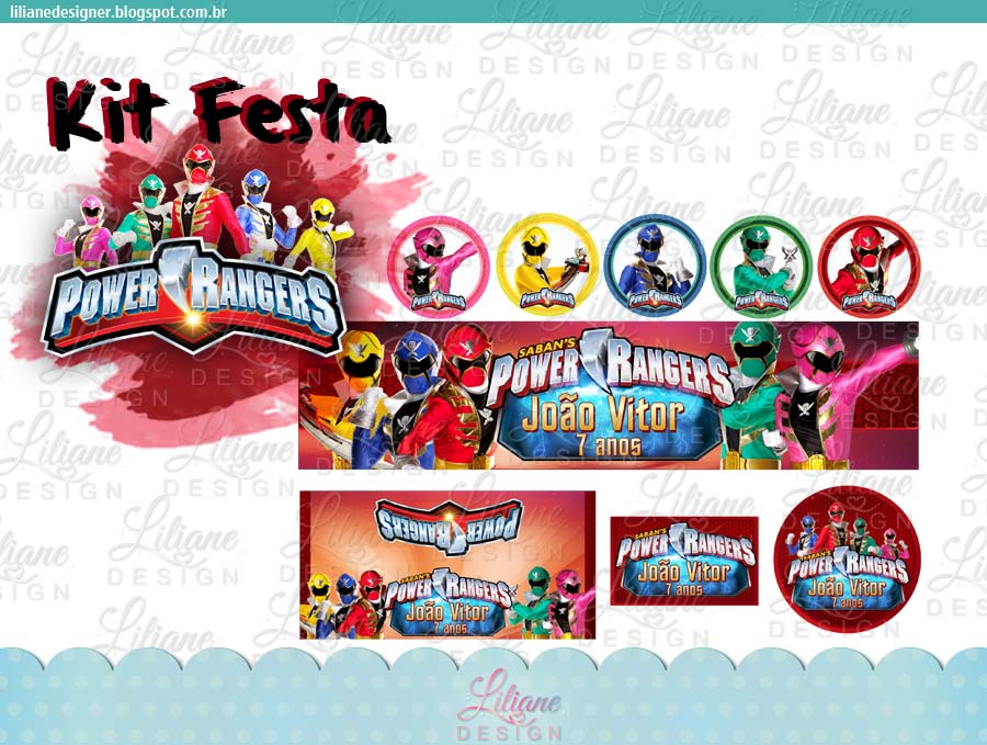 Kit Festa Digital - Power Rangers