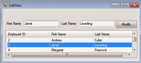 How to Modify selected item in ListView in C# - Tech Insights
