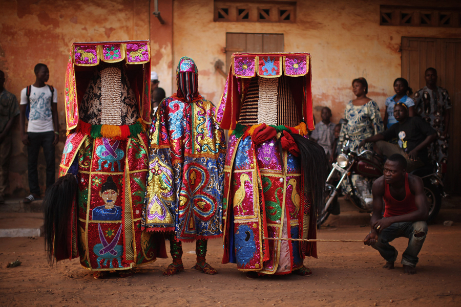 OUIDAH, BENIN - THE BIRTHPLACE OF VOODOO AND THEIR ANNUAL VOODOO FESTIVAL