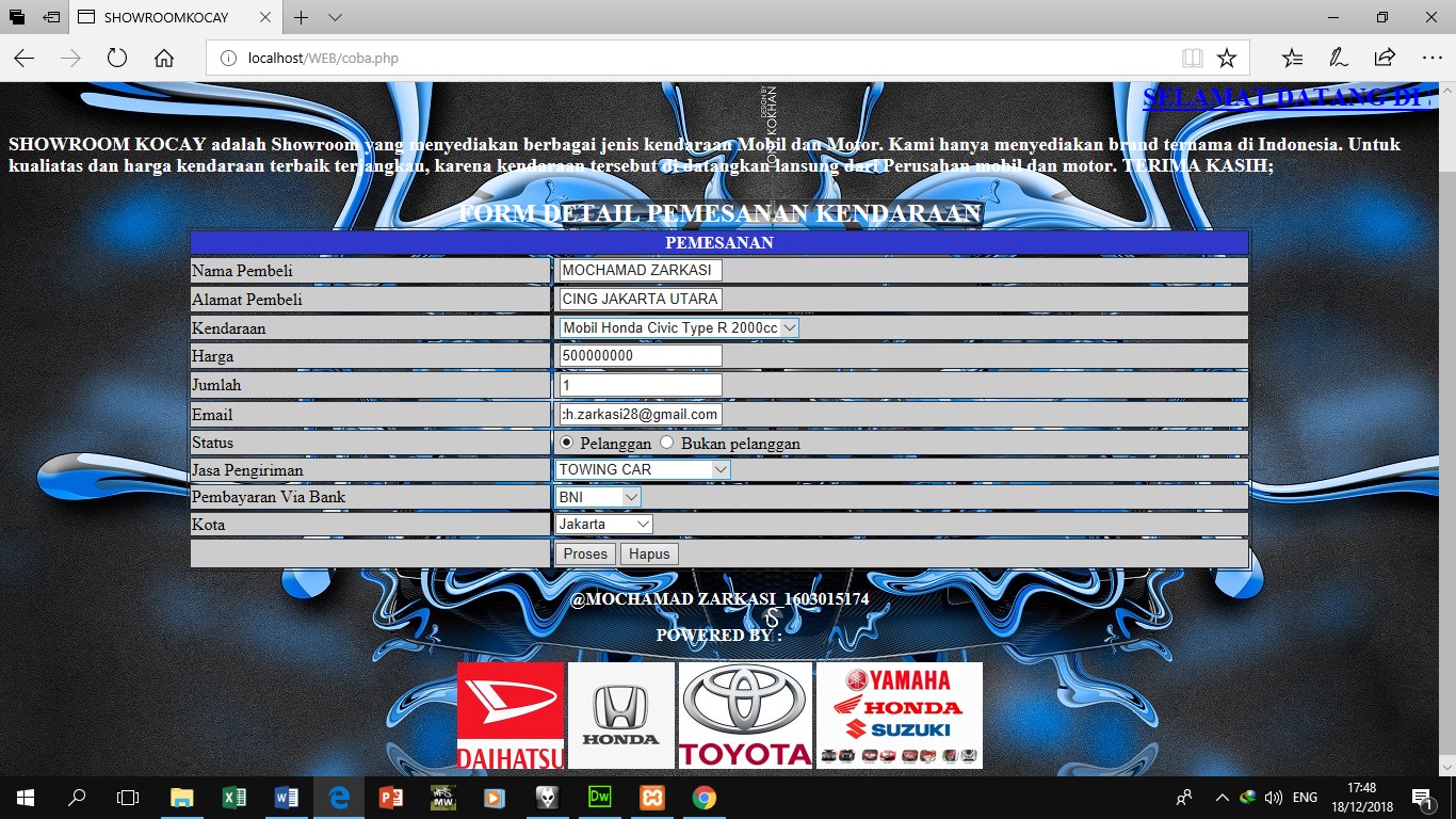 MEMBUAT WEB PENJUALAN SEDERHANA DENGAN HTML: Mochamad Zarkasi (TEKNIK ...