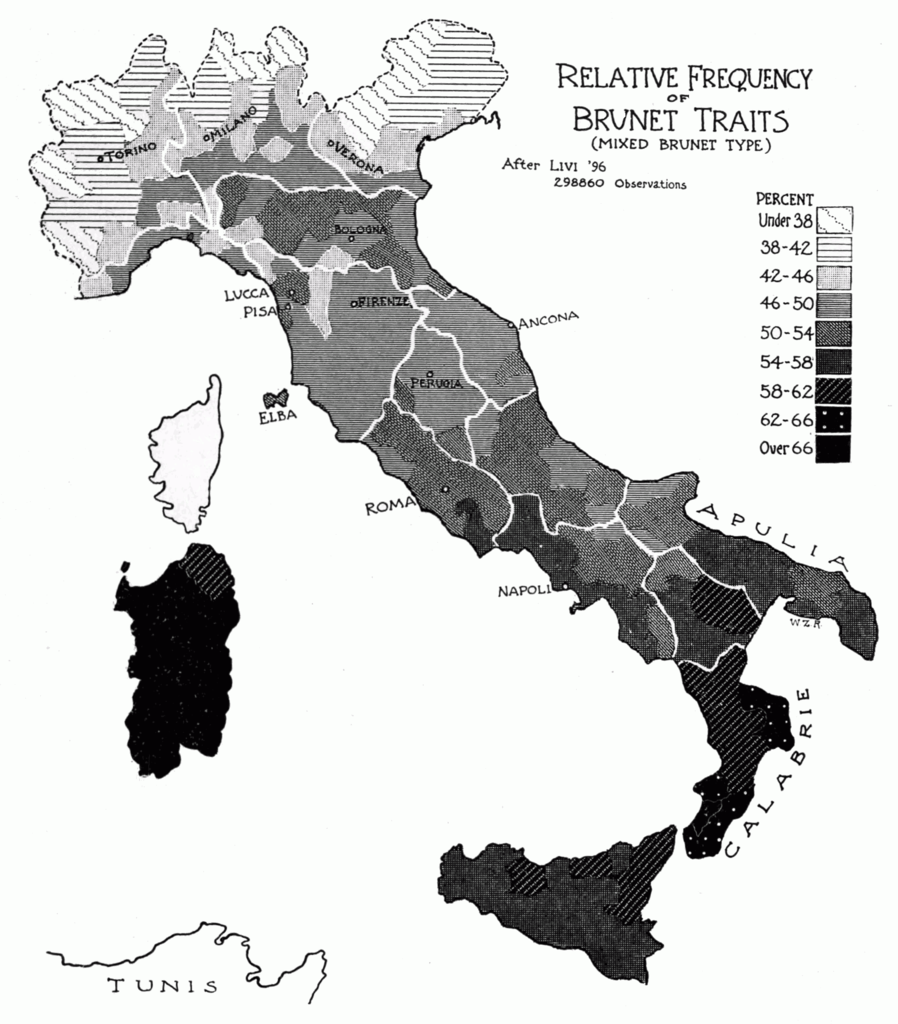 Italianthro: Clinal Differences in Pigmentation