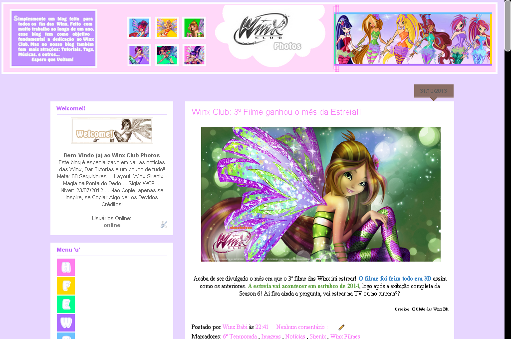 Winx Club Photos: Novo Template!!