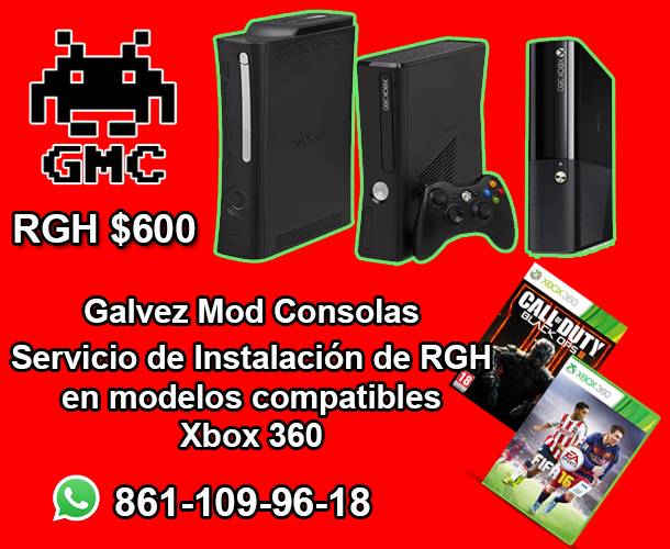 Galvez Mod Consolas: Instalacion de RGH