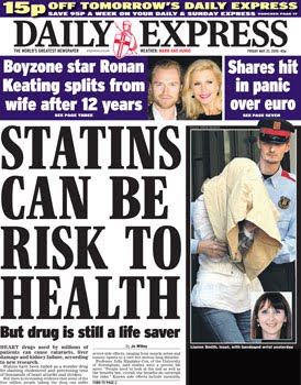 Tabloid Watch: The Express and statins (cont.)