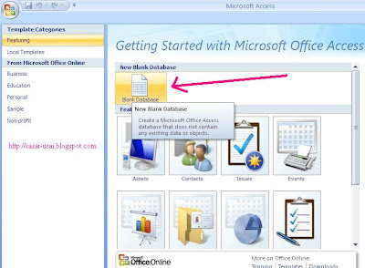 Membuat Database menggunakan Microsoft Office Access 2007 | ookiireii