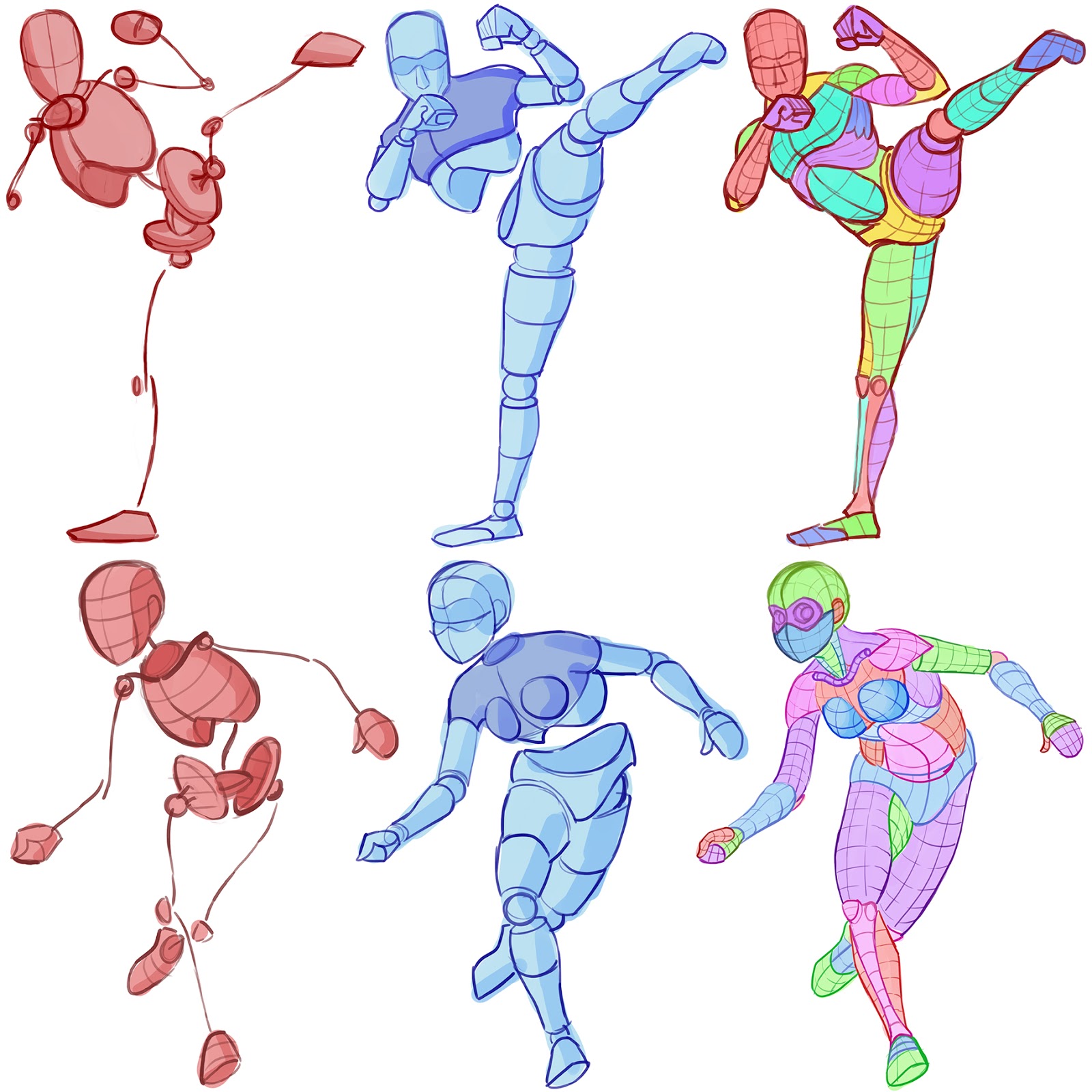 Learning drawing principles: body