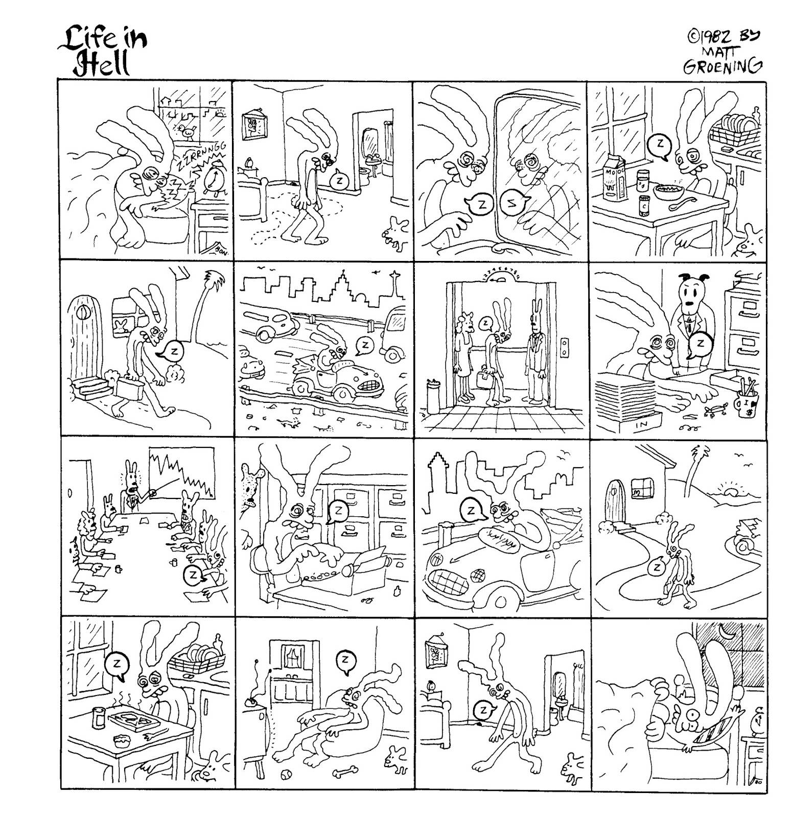 Bongo's Ultimate Life in Hell Archive : Life in Hell 1982 Archive