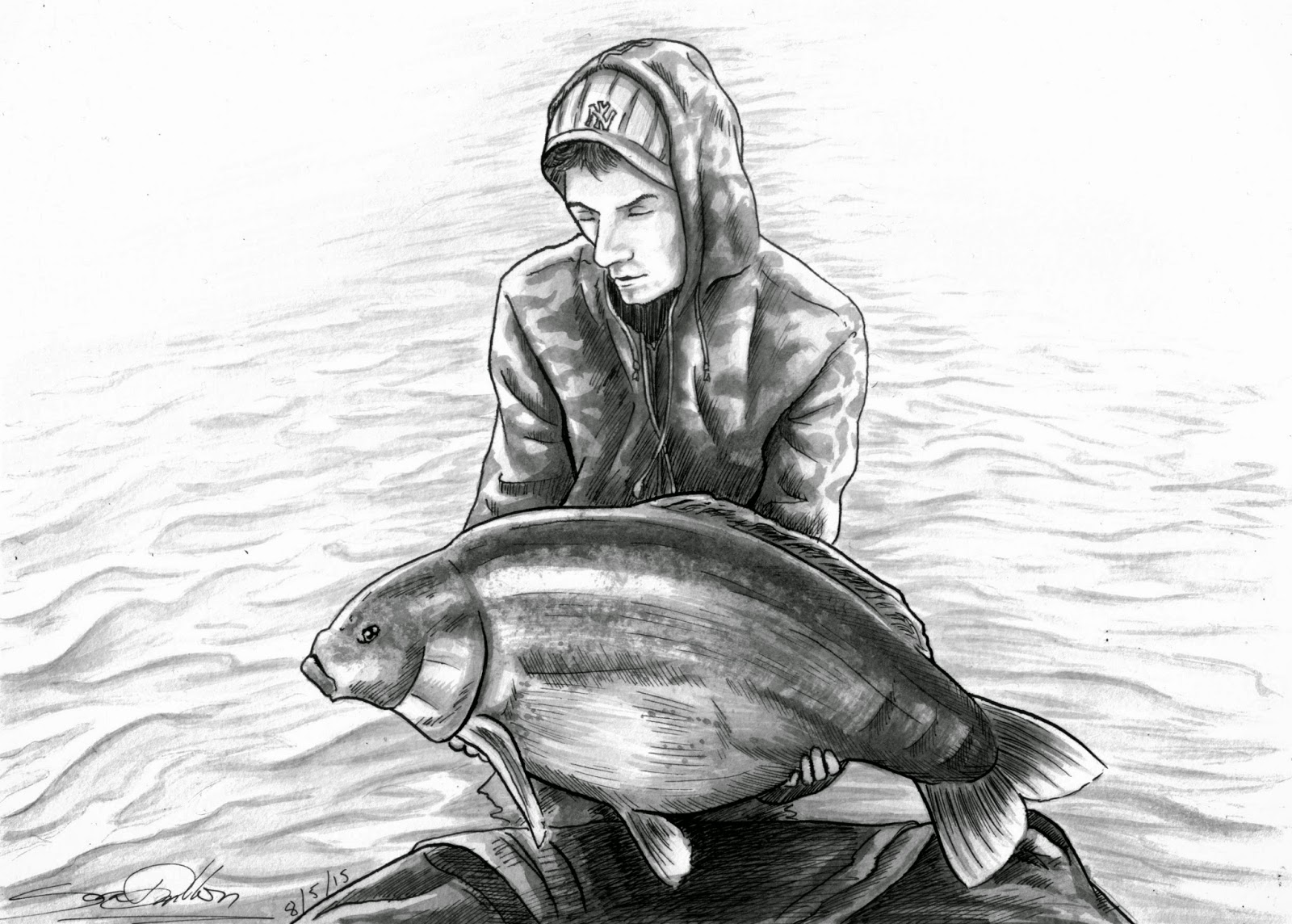 Sara Dunkerton Illustration and Animation: Big Fish - Pencil and Ink ...