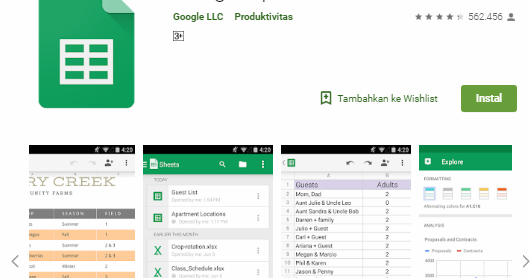 Aplikasi Spreadsheet Terbaik untuk Android Termasuk Microsoft Excel ...