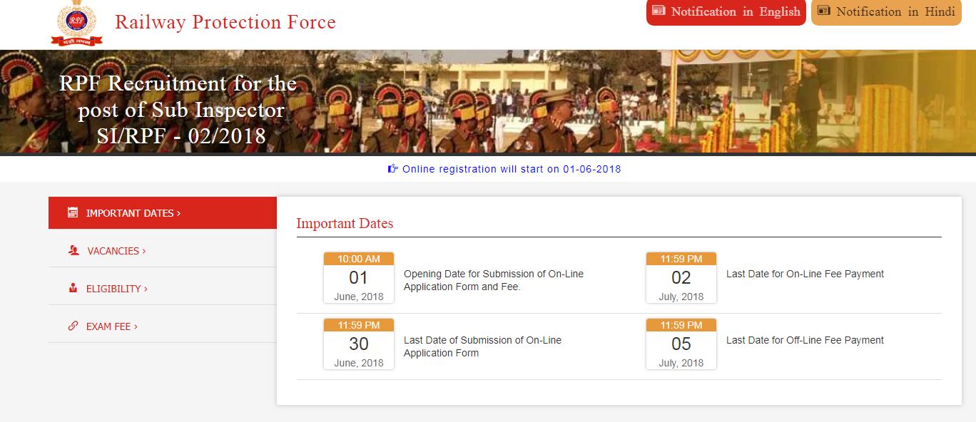 Railway Protection Force (RPF)Recruitment -Constable-01/2018 - IRCTC ...