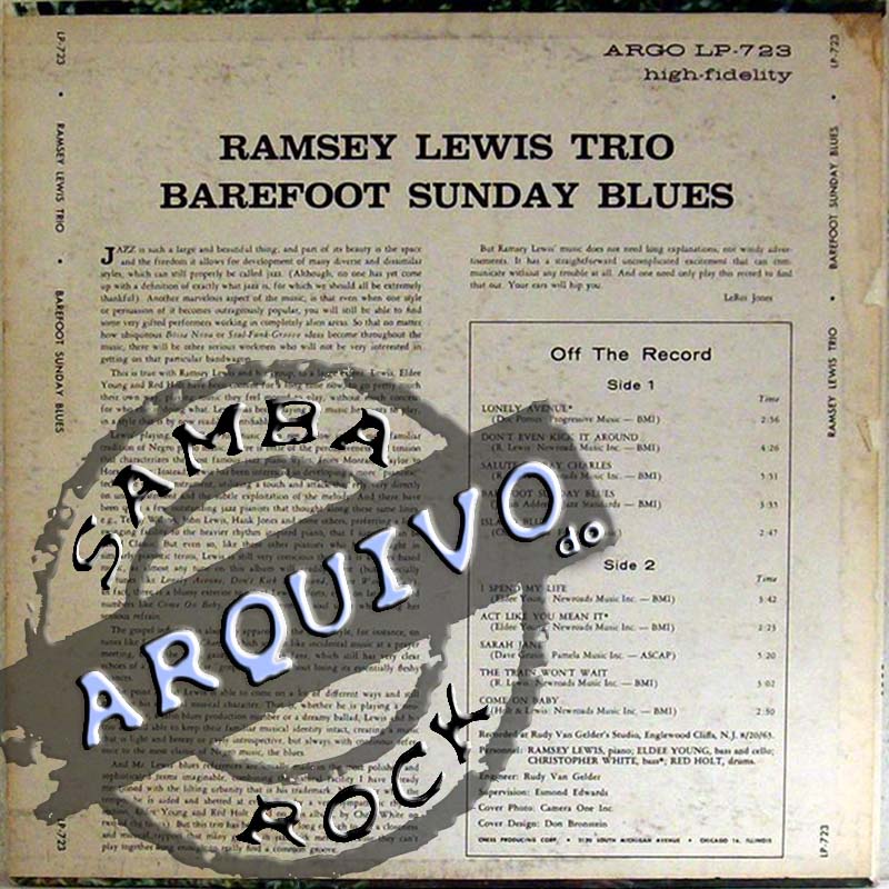 Ramsey Lewis Trio 1963 Barefoot Sunday Blues