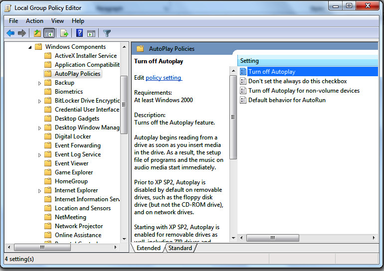 Ittechsavvy: How to disable Autoplay/Autorun on windows 7