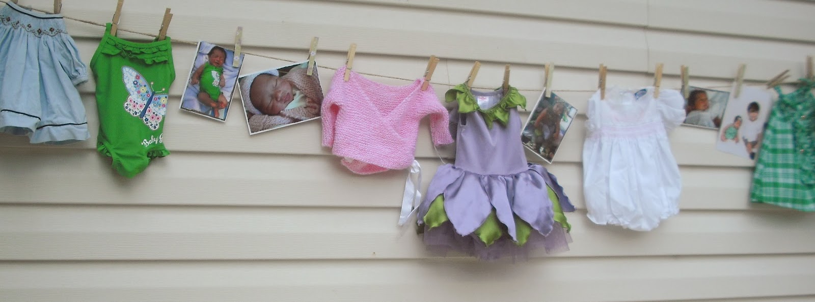 Julie Ann Events: First Year Clothesline.