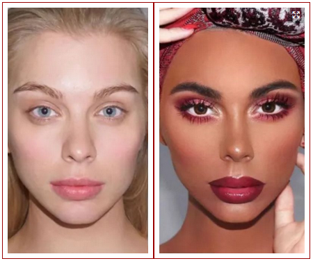 Welcome To The Daily Blog : Makwup artist transforms white woman to a ...