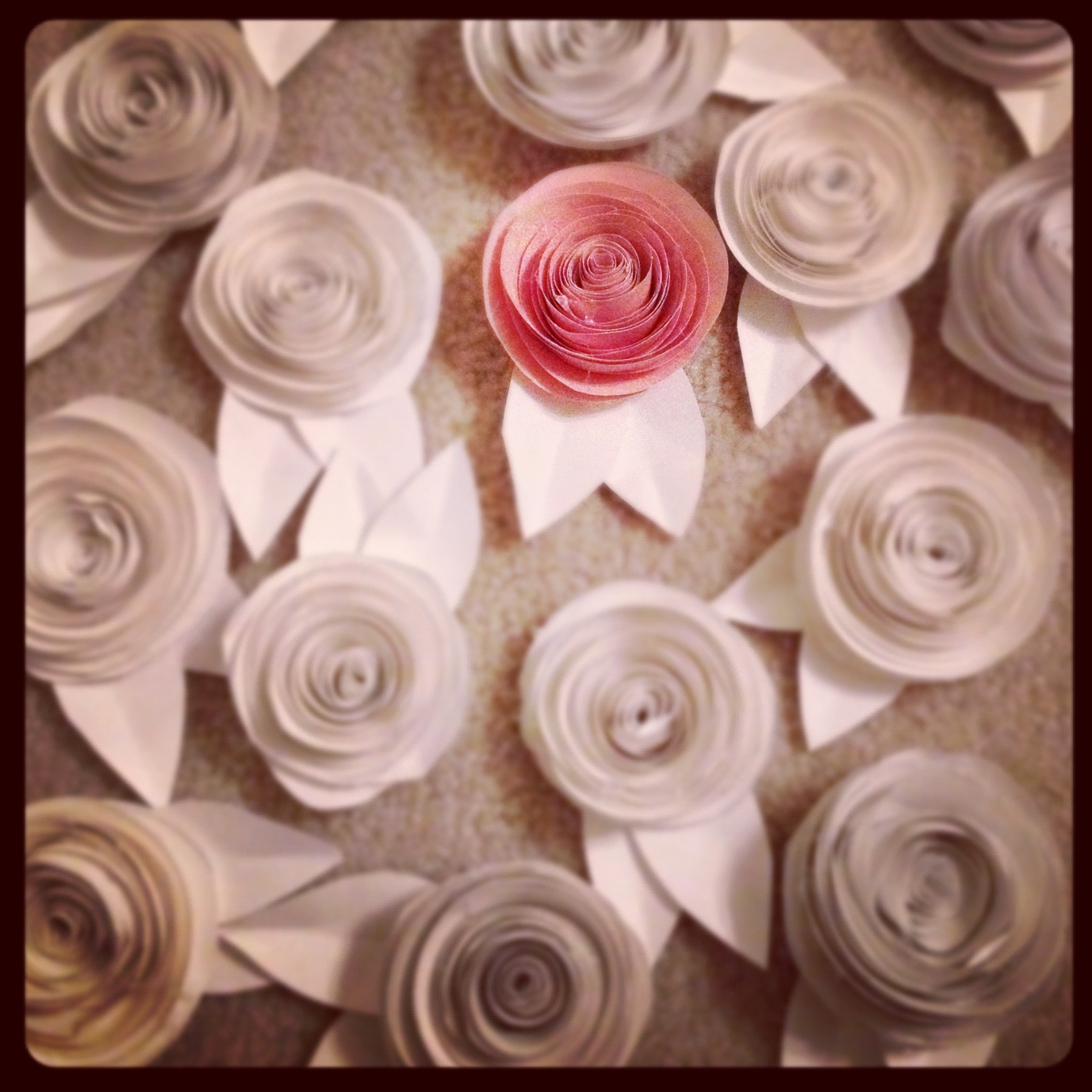 Pancakes & Glue Guns: DIY Swirl Paper Flowers