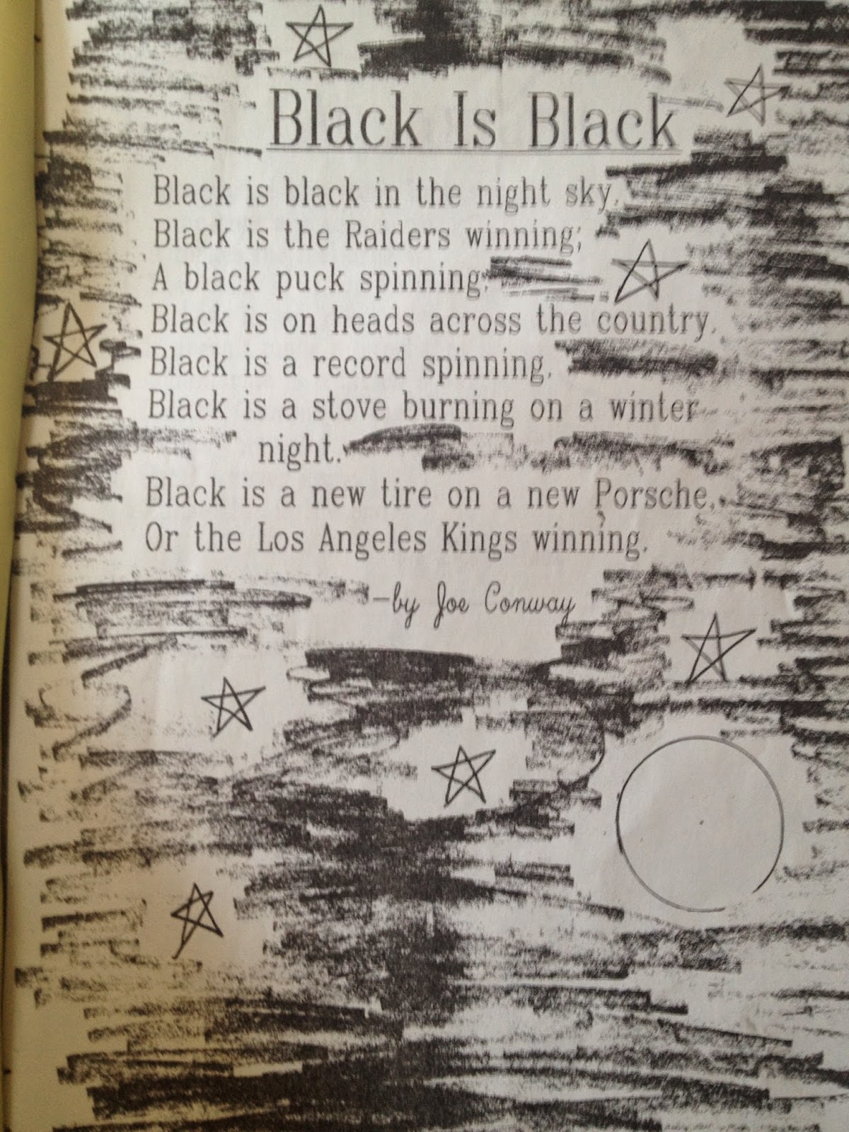 step off george: 1990 ECA Poems